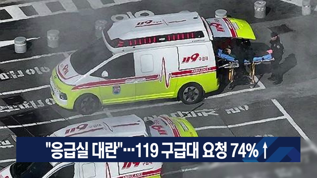 “응급실 대란”…119 구급대 요청 74%↑